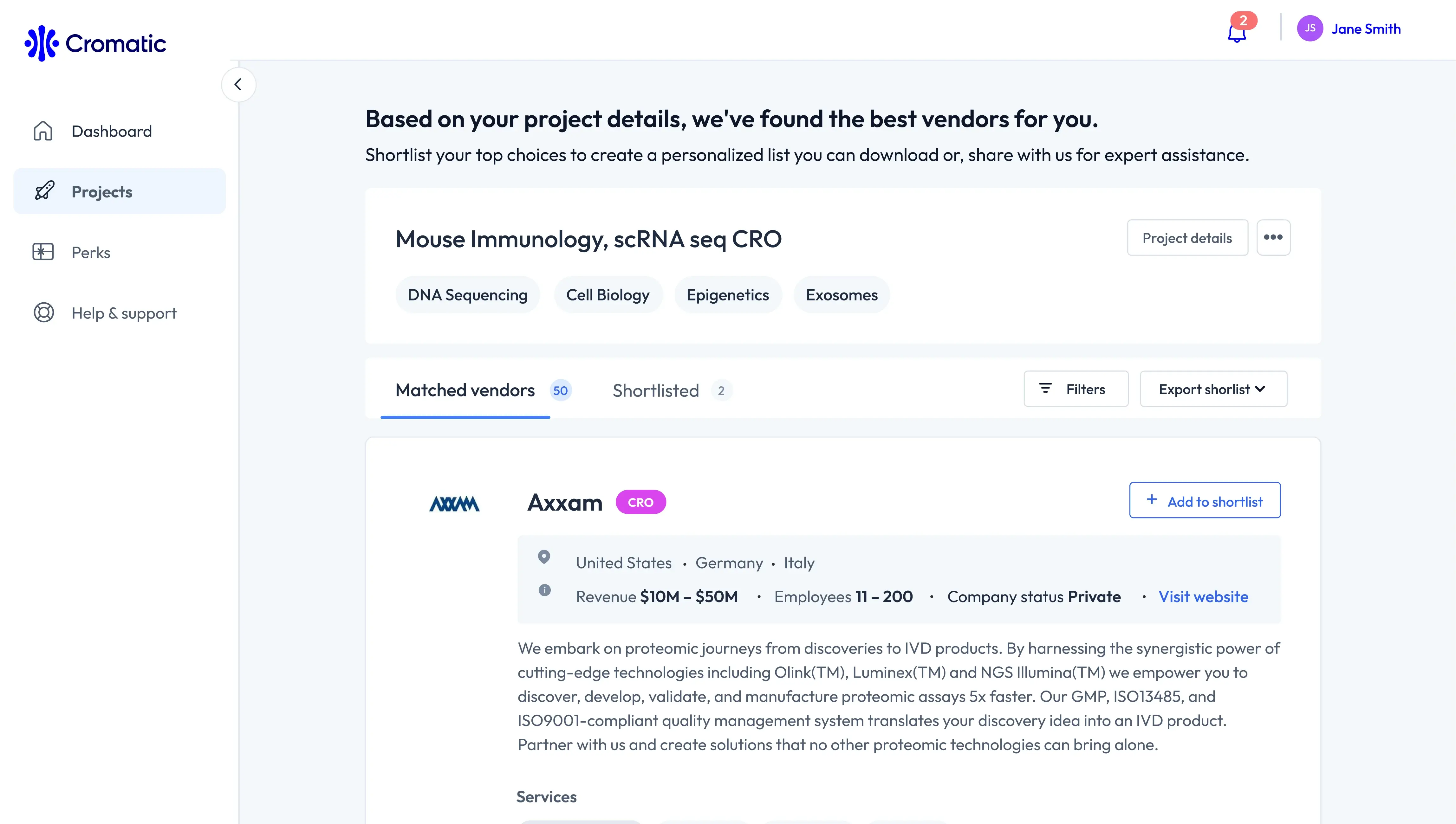 Cromatic: Life science outsourcing, the modern way